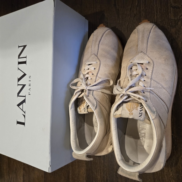 Lanvin | Shoes | Lanvin Mens Cream Sneakers Lanvin Bumper Sneaker Size ...
